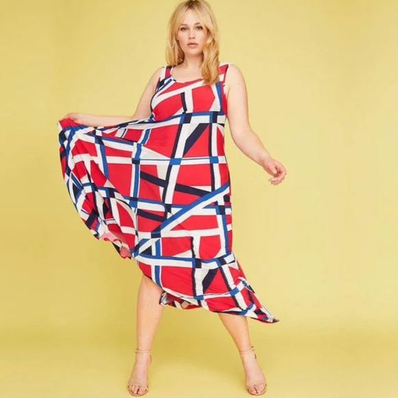 Lane Bryant | Dresses | Lane Bryant High Low Stretch Jersey Maxi Dress ...